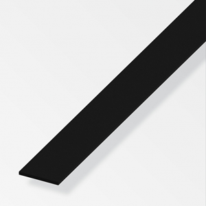 Plat PVC noir 30x3mm L.2,5m | ENVAIN MATERIAUX
